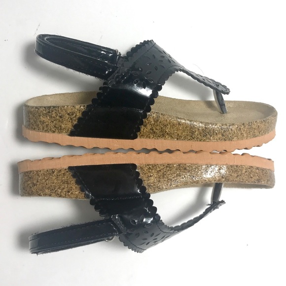 Vee Vee | Shoes | Vee Vee Little Girls Us 112 Black Thong Sandals ...